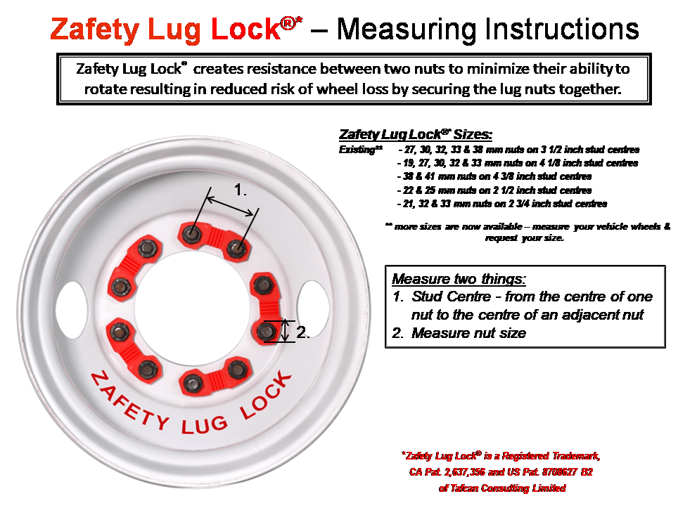 Product Information - Zafety Lug Lock